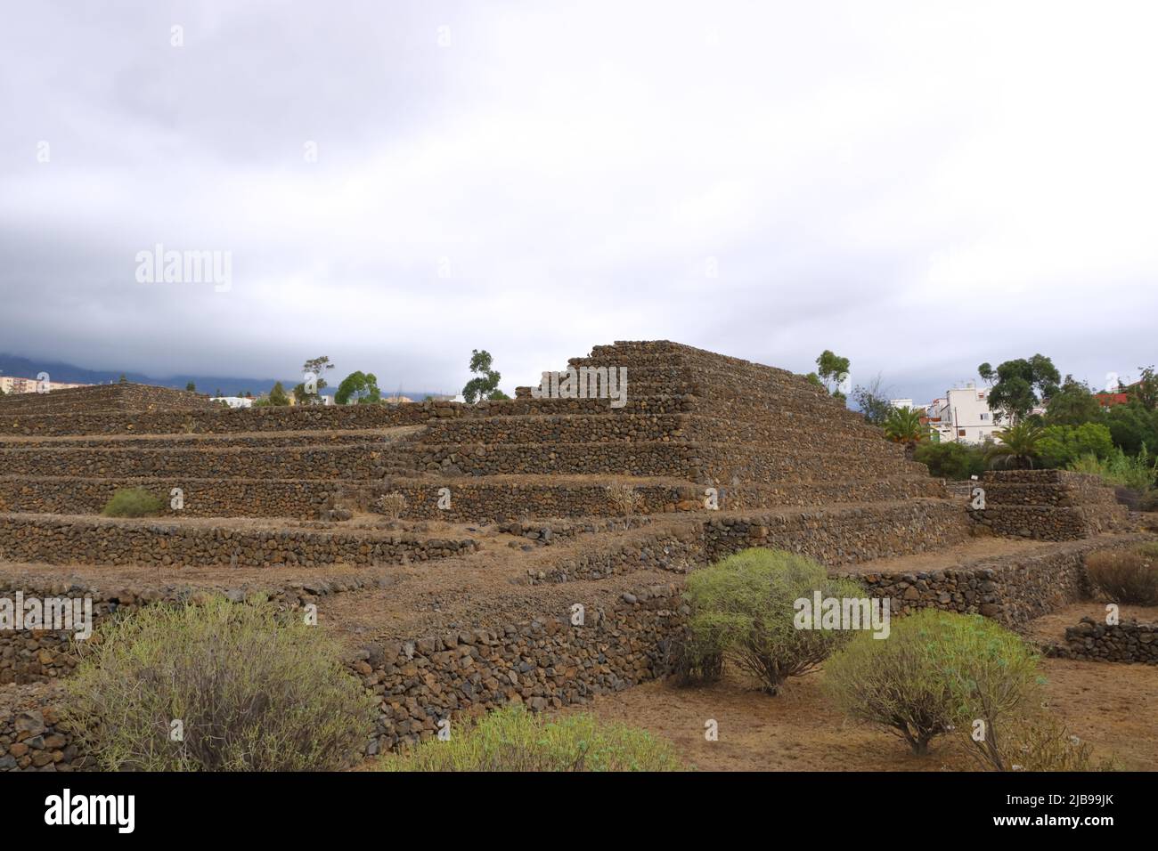 Ancient Guanche Guimar Pyramids in Tenerife Island Stock Photo - Alamy