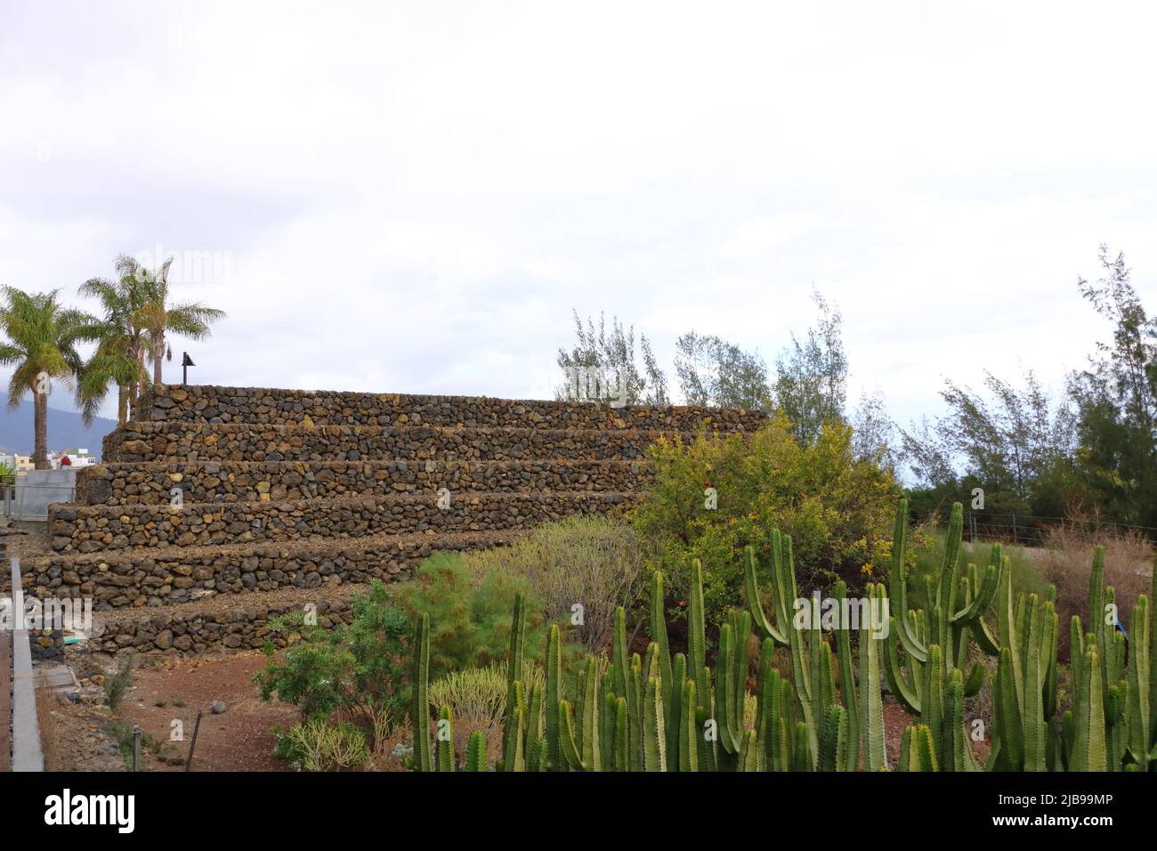 Ancient Guanche Guimar Pyramids in Tenerife Island Stock Photo - Alamy
