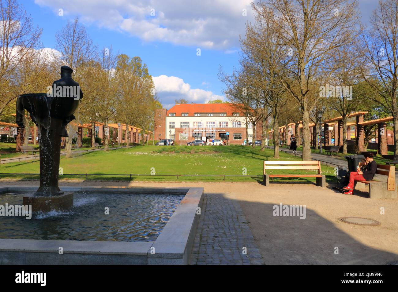 April 28 2022 - Wandlitz near Berlin in Germany: afternoon in a small ...