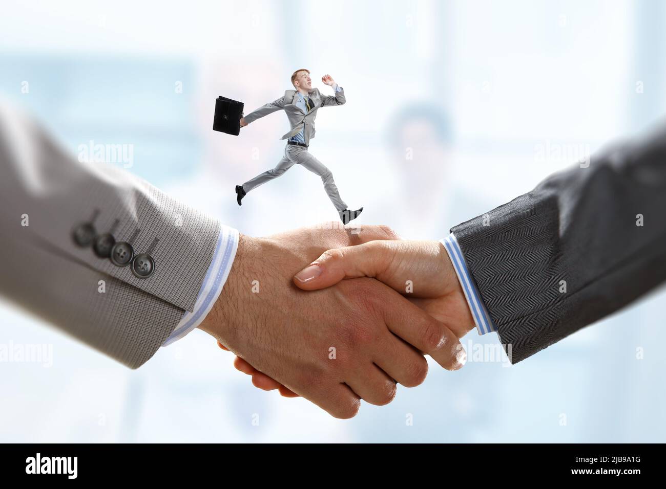 Partnership concept. Image of handshake Stock Photo - Alamy