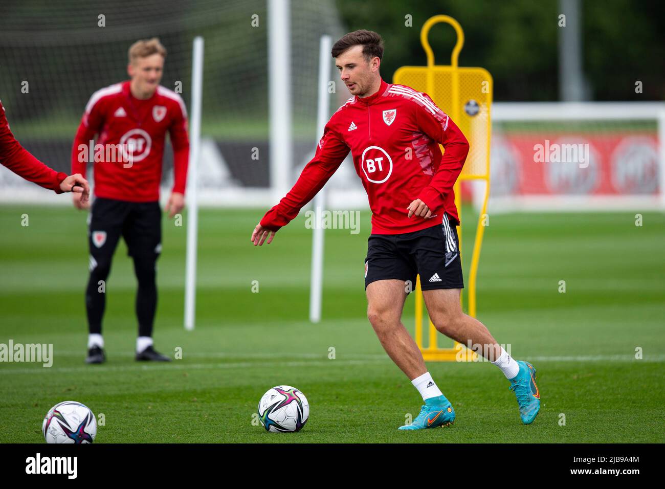 Hensol, UK. 04th June, 2022. Mark Harris of Wales in training. Wales ...
