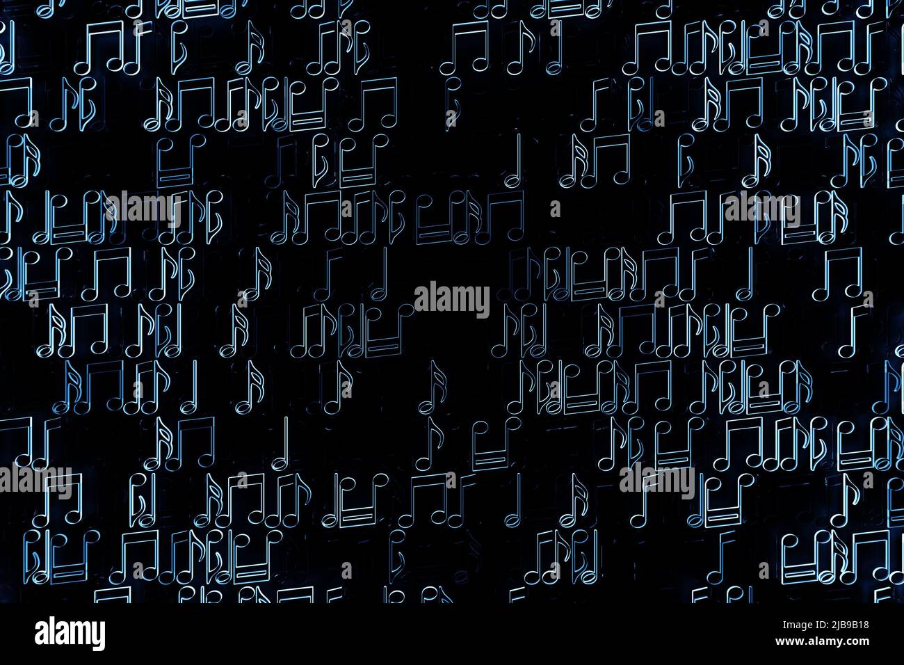 Black music sheet background with drawn notes. Simple cartoon design ...