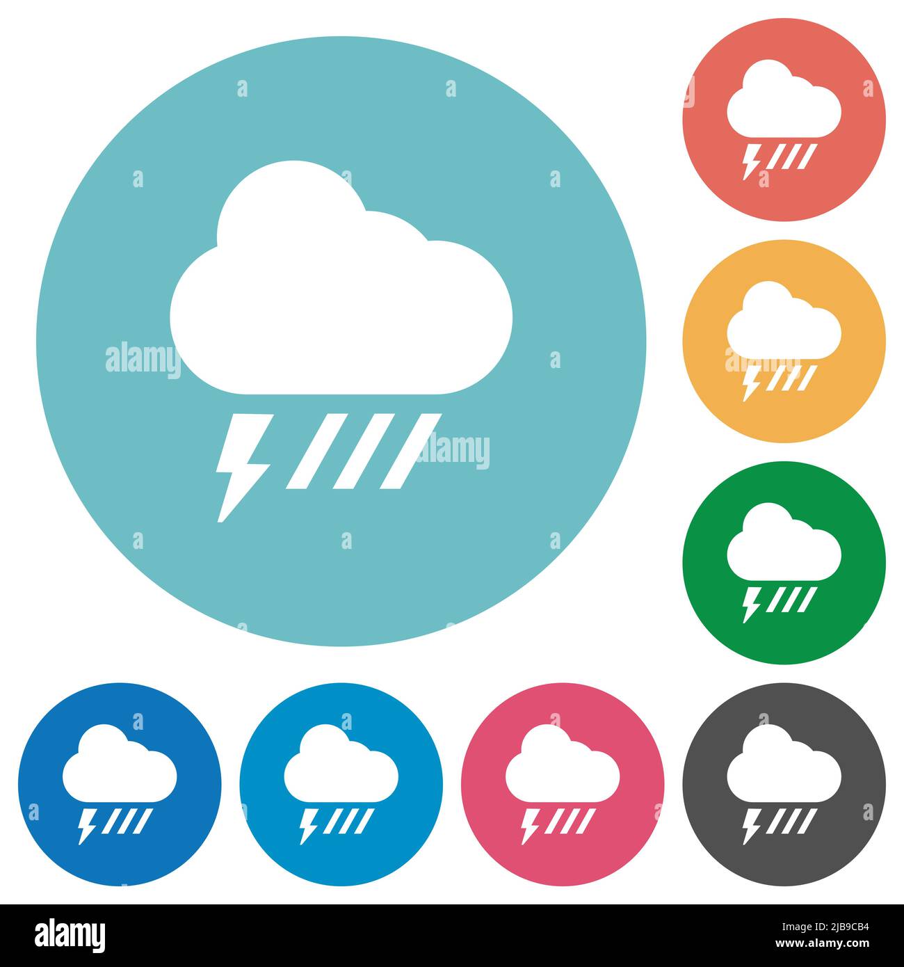 Rainstorm on the plain Stock Vector Images - Alamy