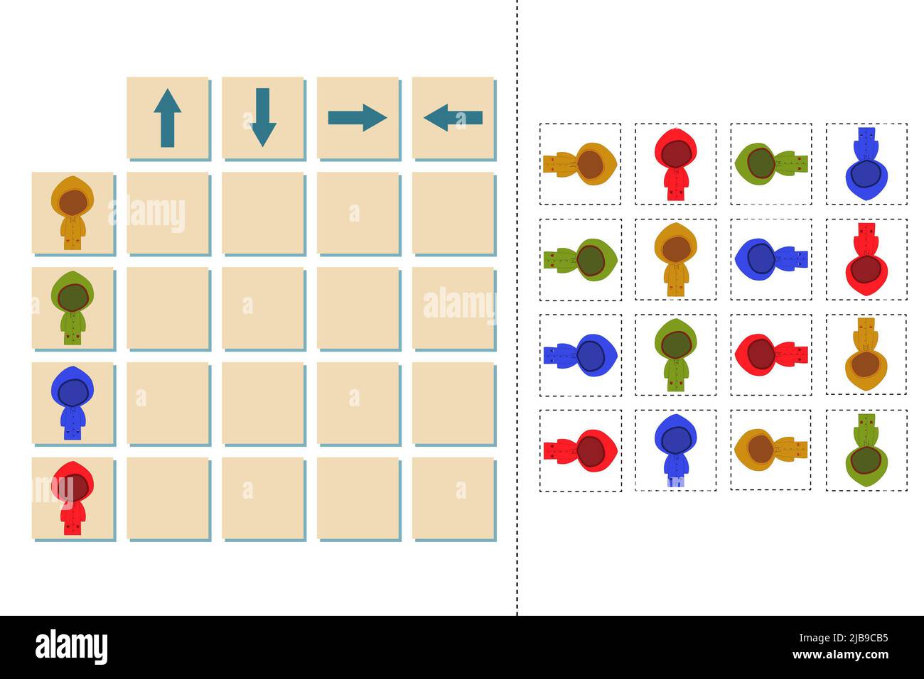 Developing activity for children - find the difference. Logic game for ...