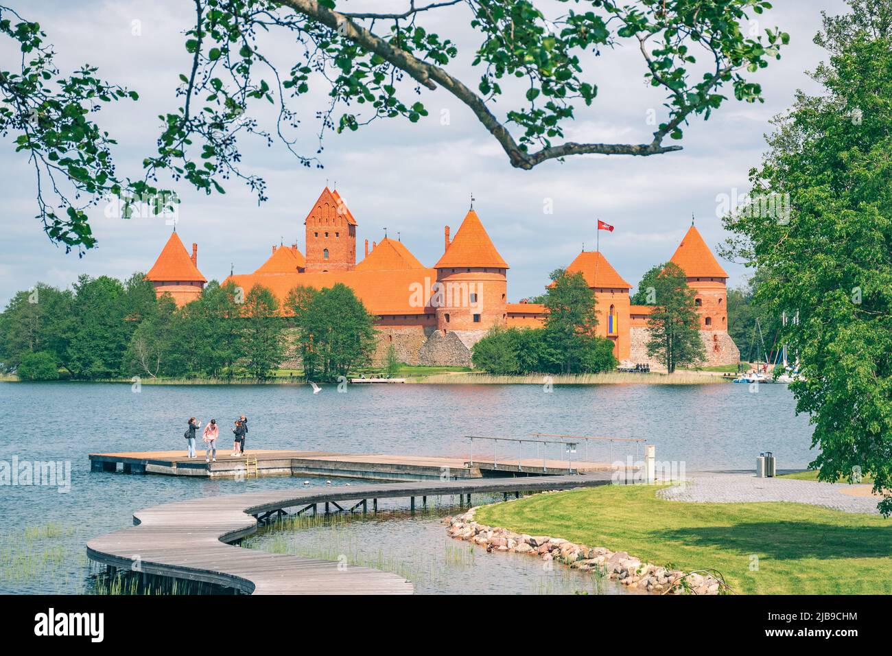 Medieval castle of Trakai, Vilnius, Lithuania, Eastern Europe ...