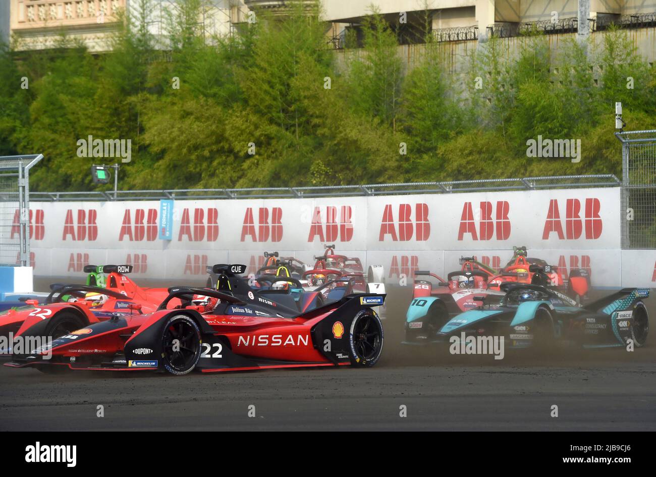 Jakarta, Indonesia. 4th June, 2022. Racers compete during the ABB ...