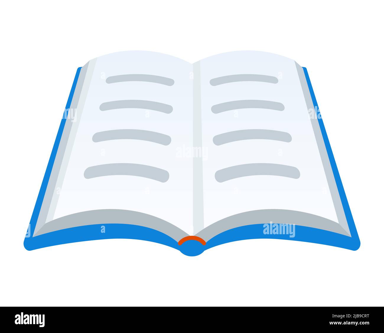 open book flat design drawing isolated icon Stock Vector Image & Art ...