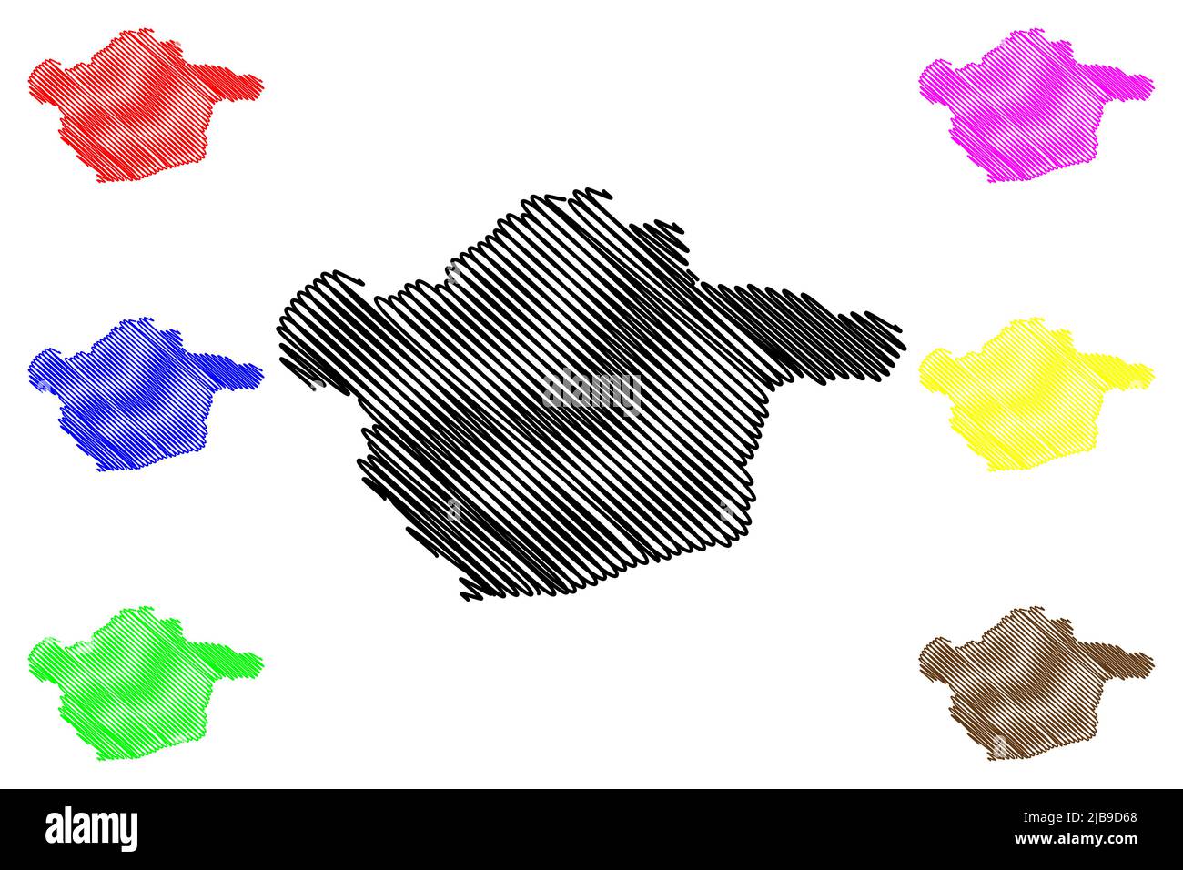Basilan island (Southeast Asia, Republic of the Philippines) map vector ...