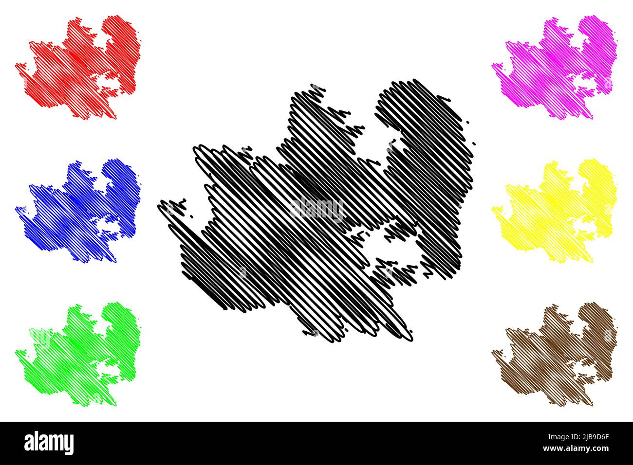 Batam island (Republic of Indonesia, South East Asia) map vector ...