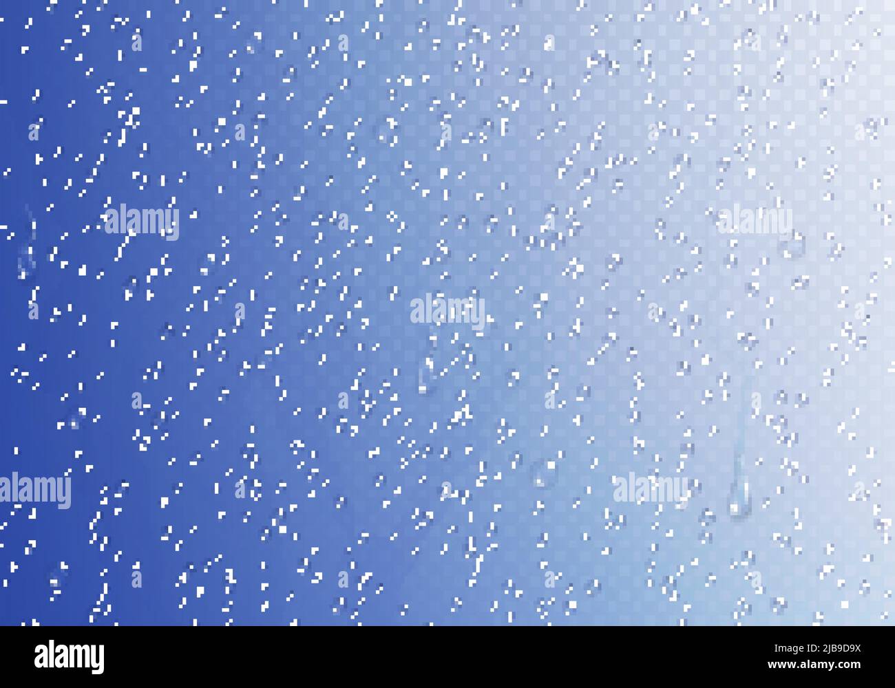 Misted glass background transparent composition with lots of small ...