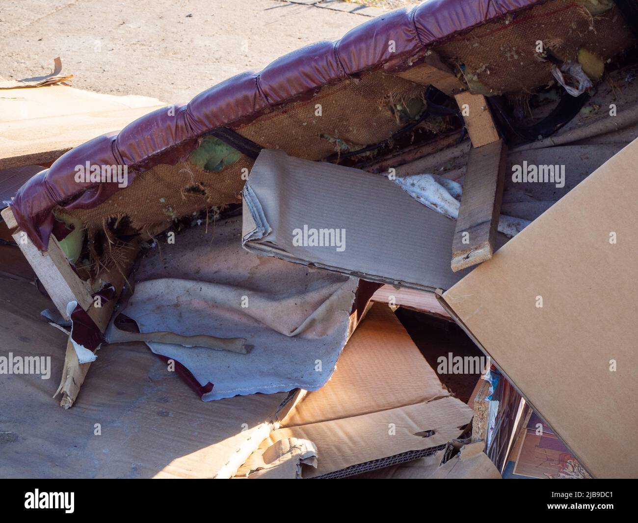 Overflowing garbage container on a street. Recycling concept. HQ image ...