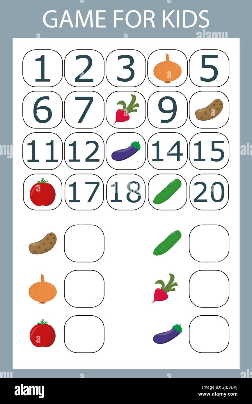 The task is to write in the lost numbers from 1 to 20. Educational ...