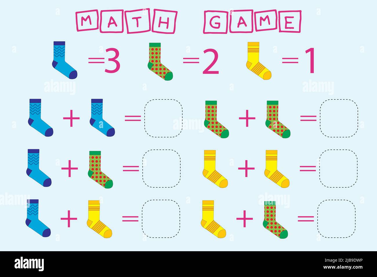 worksheet vector design, task to calculate the answer and connect to ...