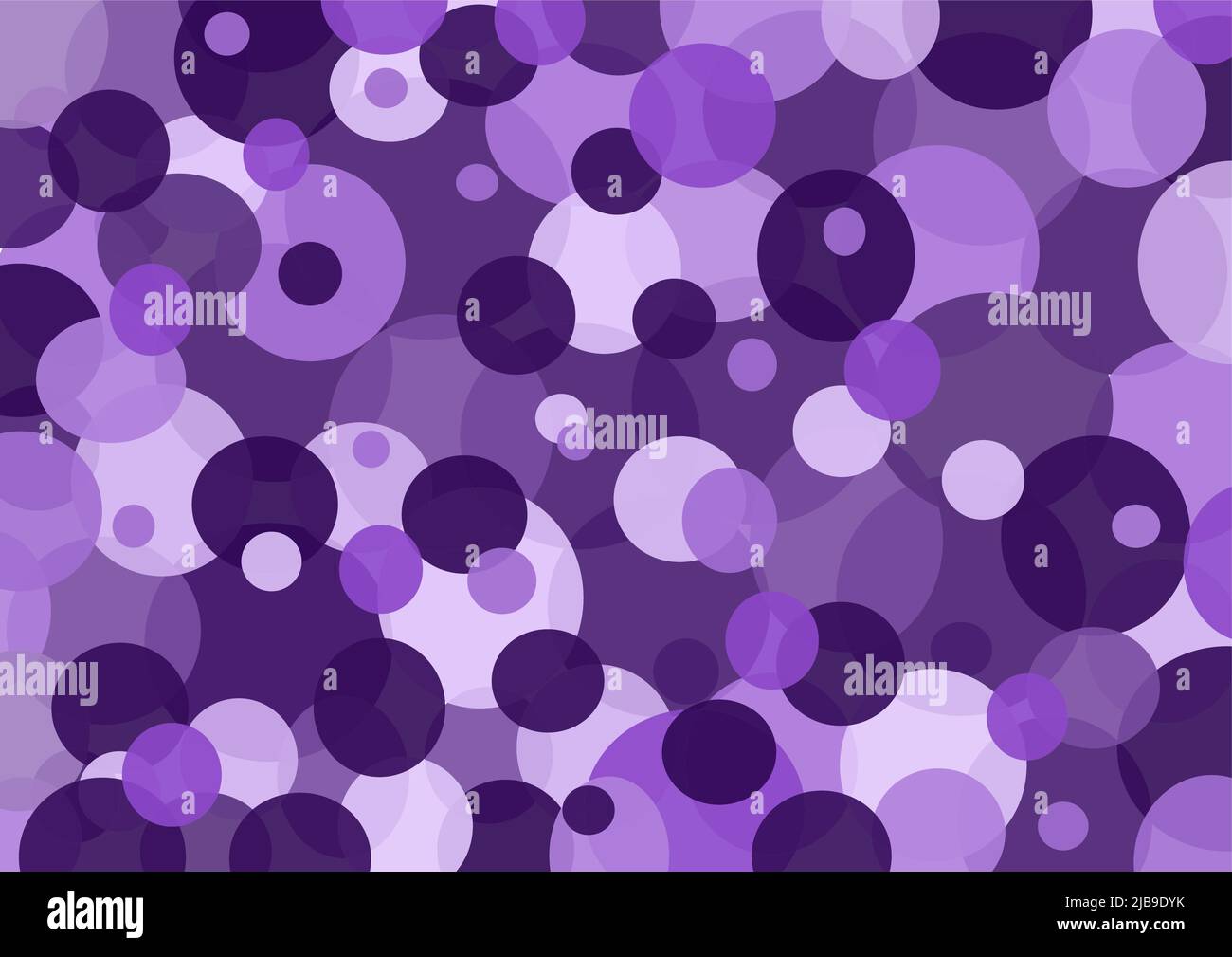 Abstract background of violet circles and balls. Beautiful festive ...