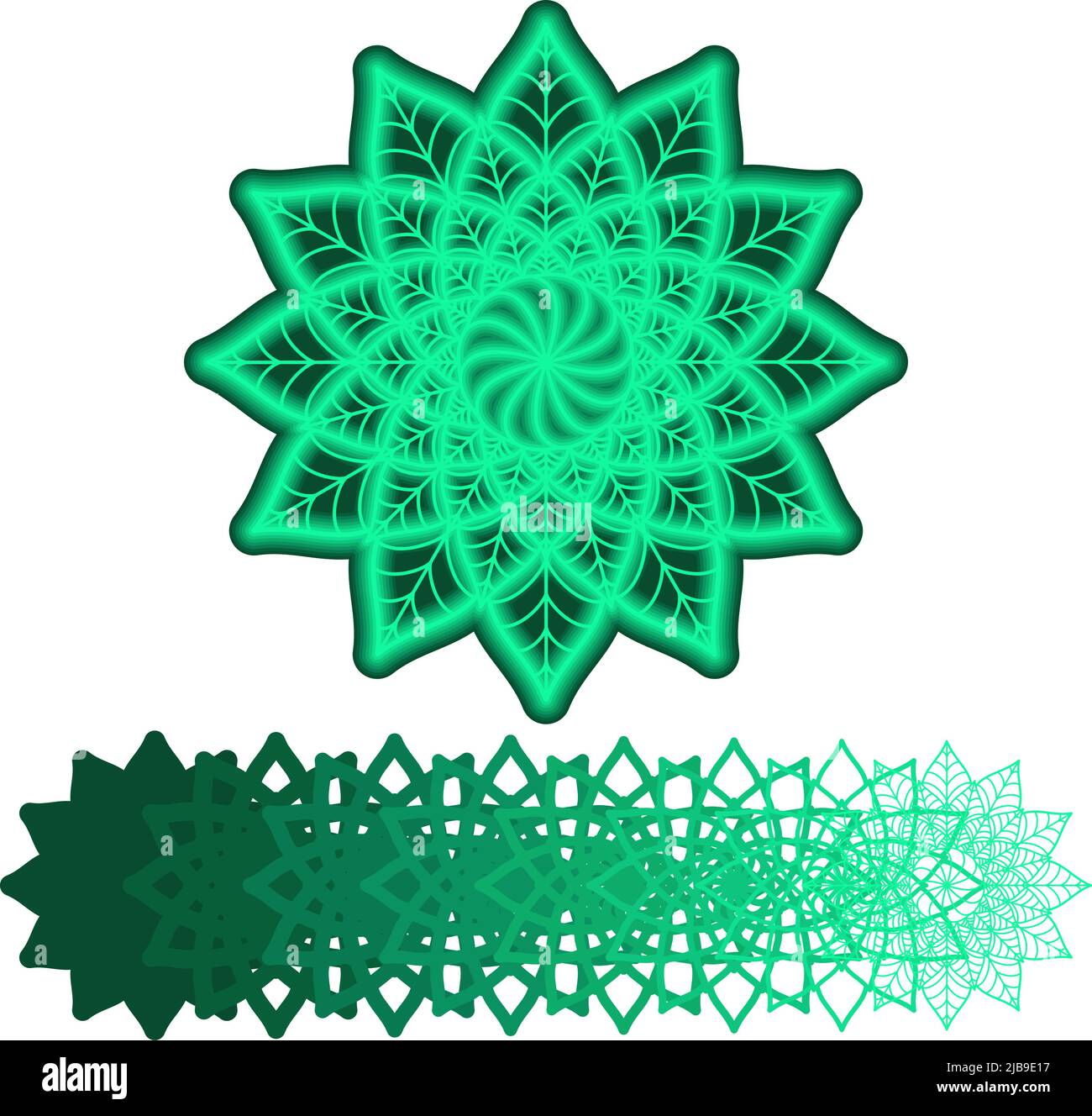 3d Layered Mandala. Eps10 Mandala Multilayer Cut File, 8 layers ...