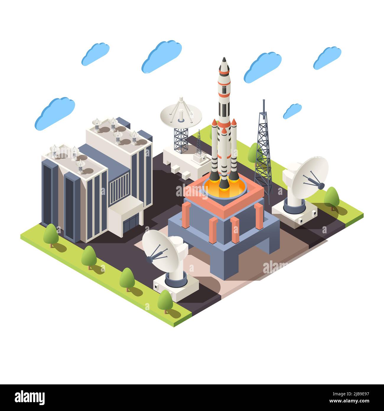 Astronaut floating station Stock Vector Images - Alamy