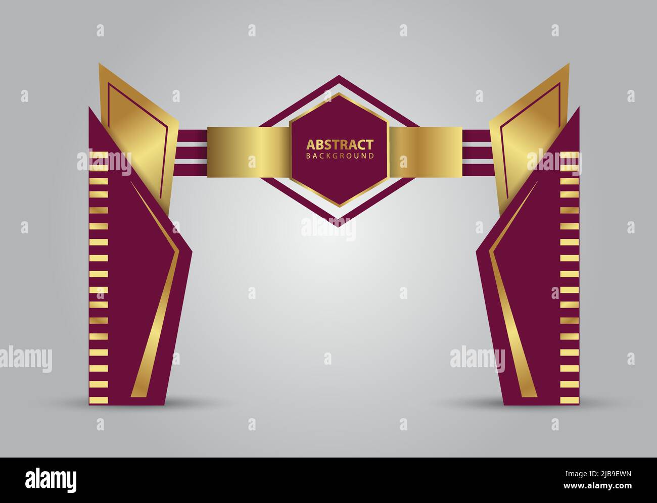 exhibition stand Gate entrance vector with for mock up event display ...