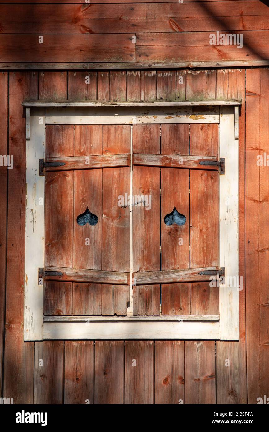Wooden window shutters hi-res stock photography and images - Alamy