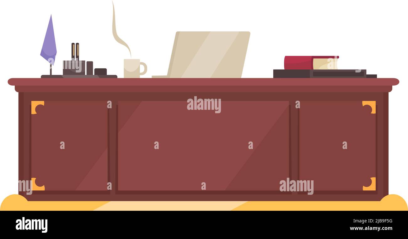 President workplace official residence composition with isolated image ...