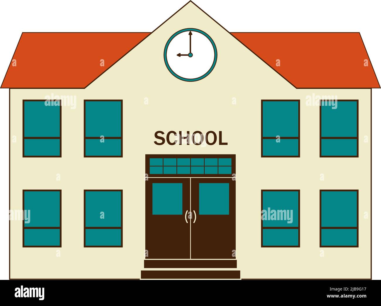 Entrance school Stock Vector Images - Alamy