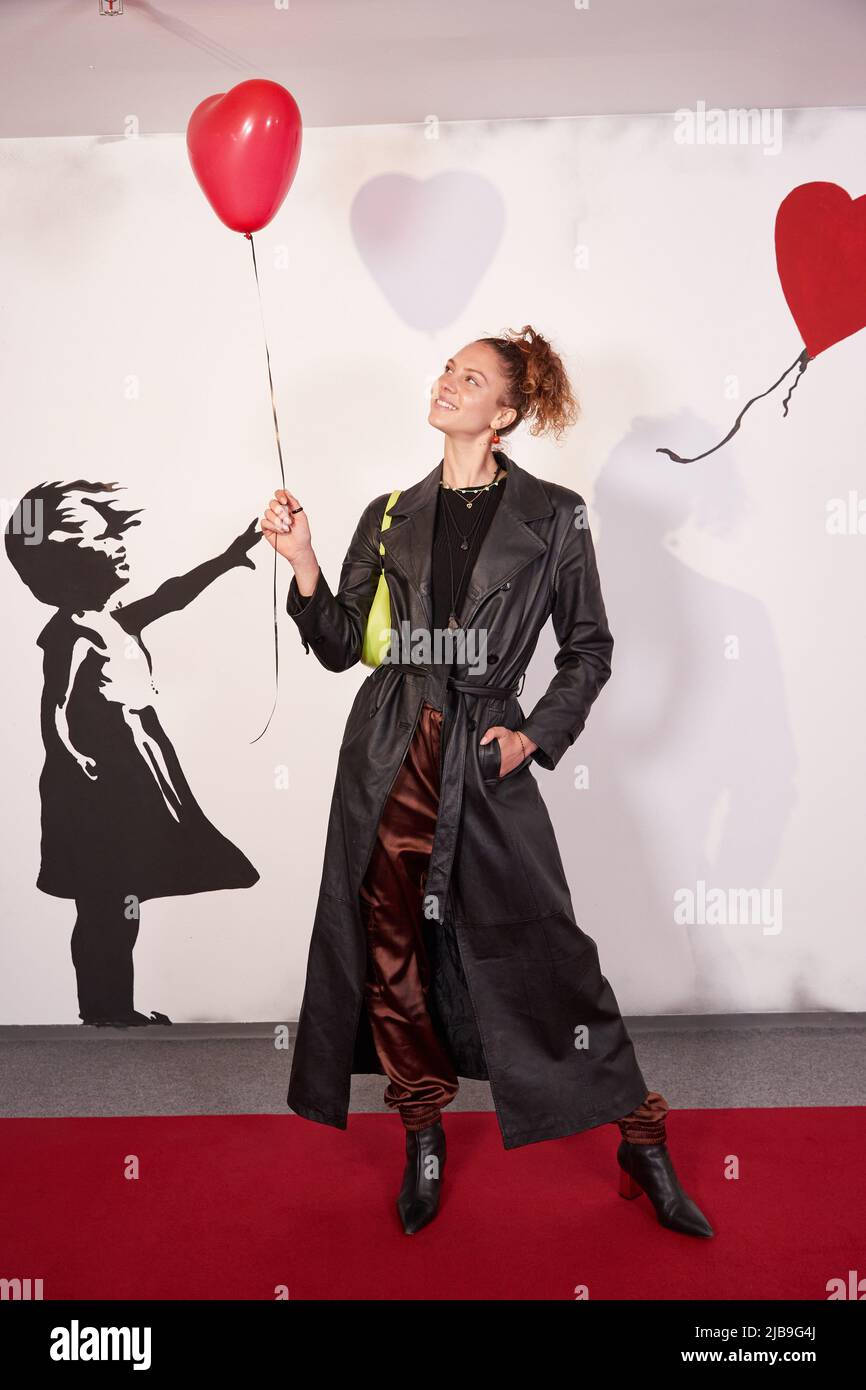Hamburg, Germany. 02nd June, 2022. Simone Kowalski, model, stands on ...