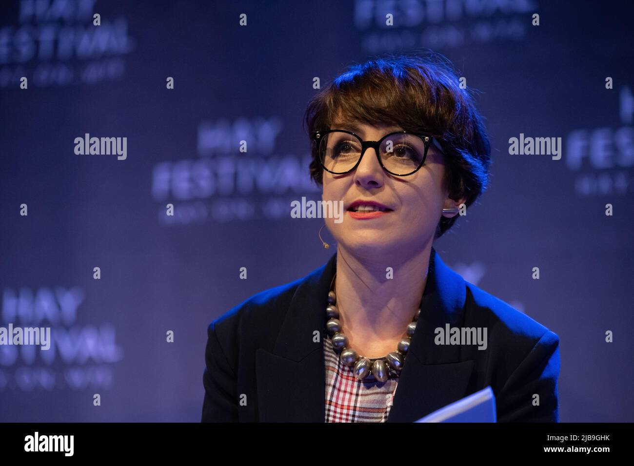 Hay-on-Wye, Wales, UK. 4th June, 2022. Atina Krajewska at Hay Festival ...