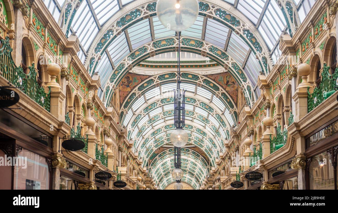 Victoria Quarter Arcade ornate marble and gilt mosaic decorated ...