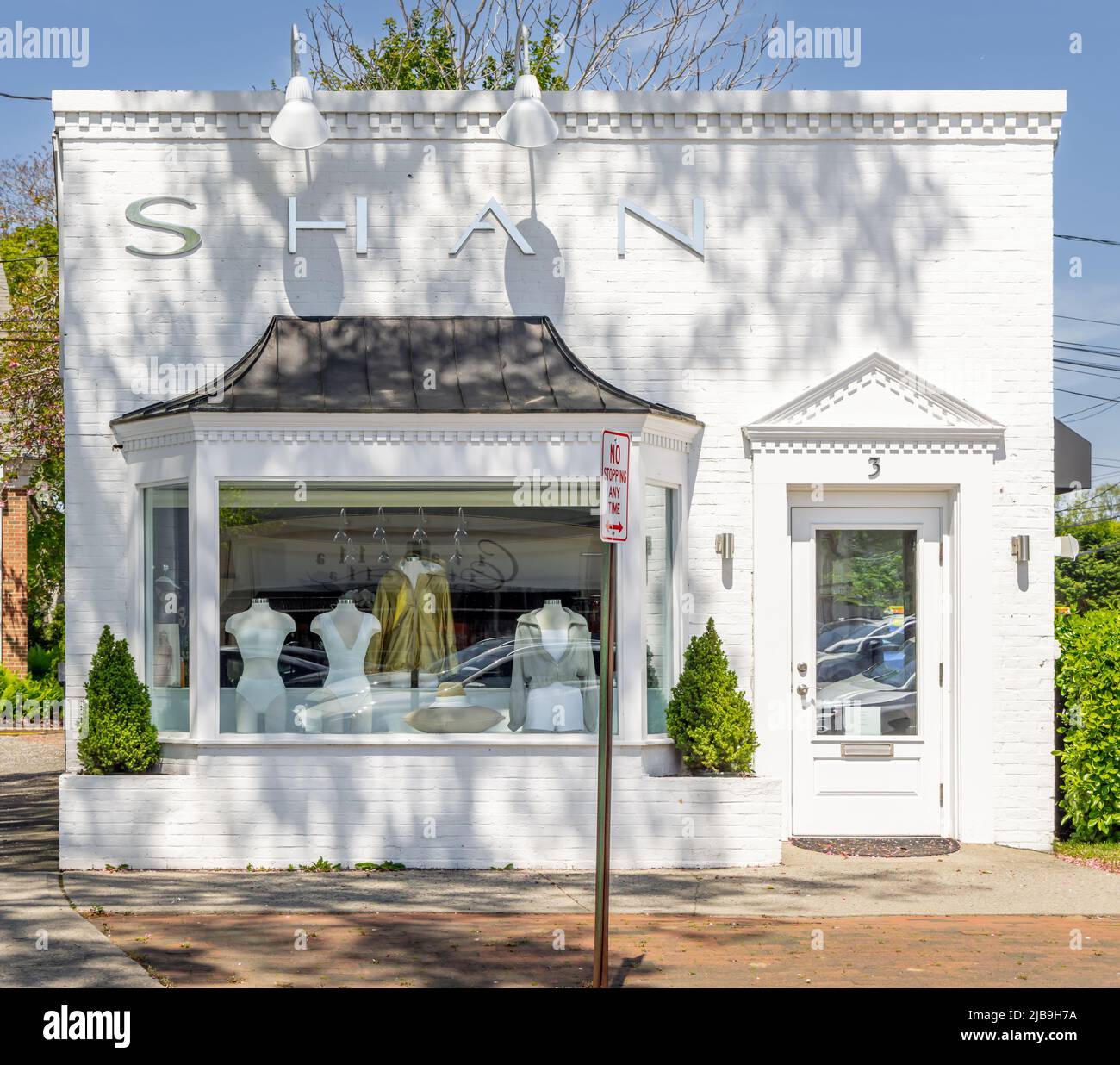 Front facade of the store Shan in East Hampton, NY Stock Photo - Alamy