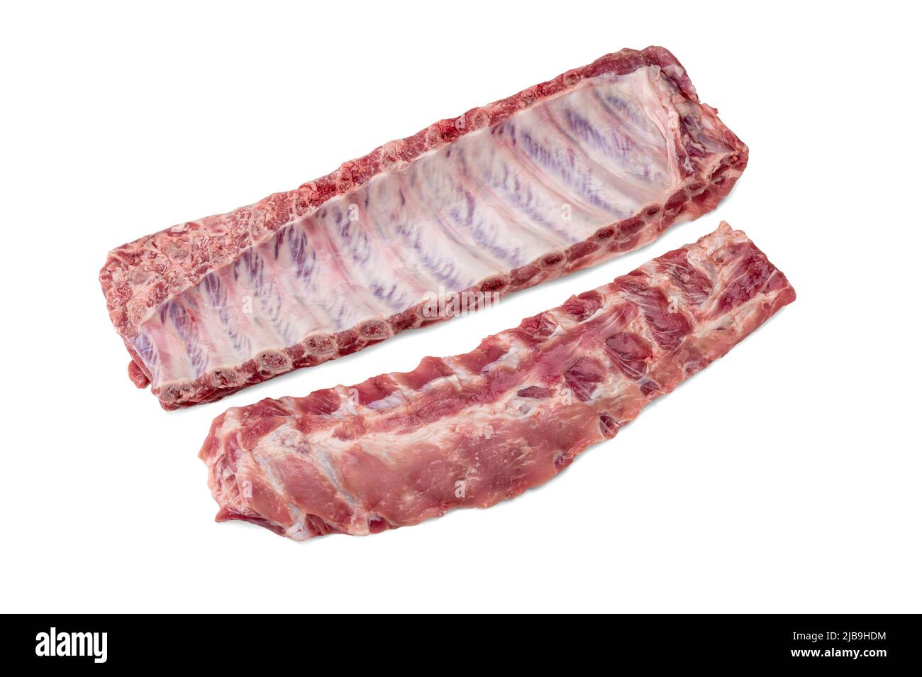 Raw meat, Whole raw pork ribs. Raw pork meat spare ribs or belly. Ready ...