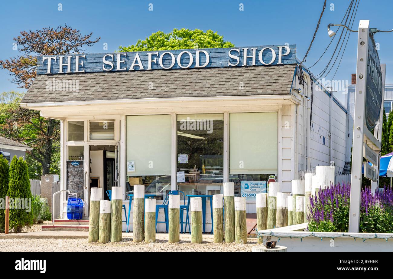 The Seafood Shop, Wainscott, NY Stock Photo - Alamy