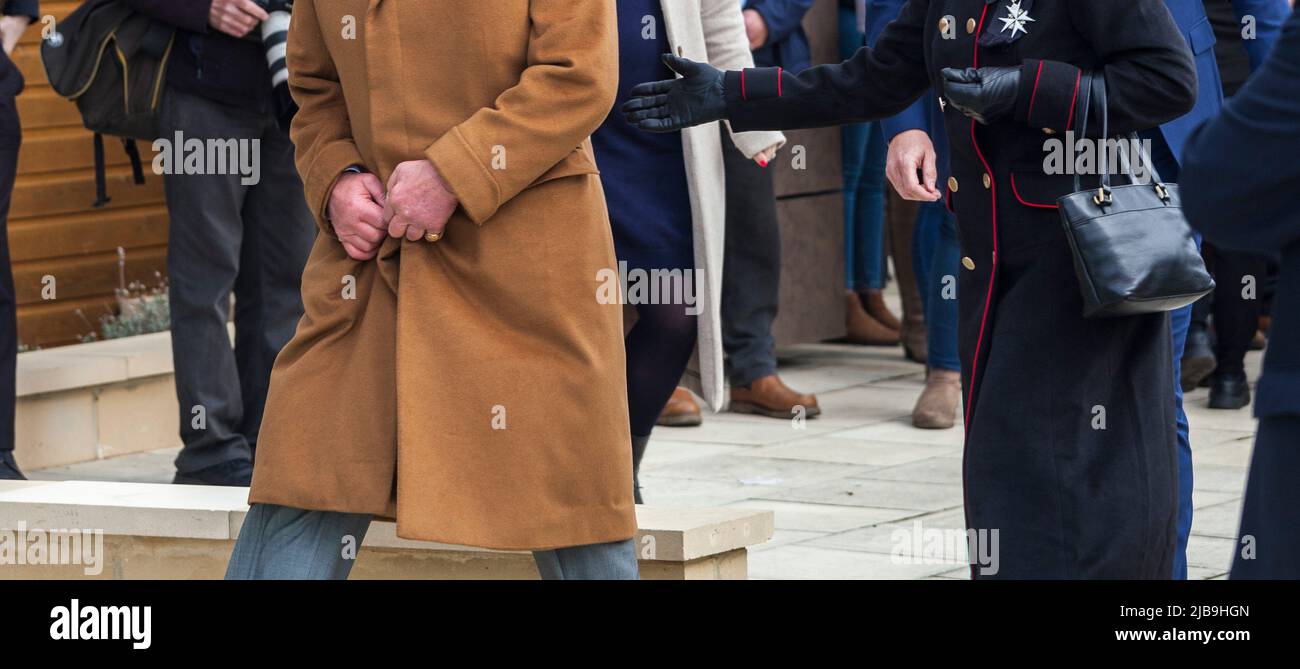 Prince Charles at Darlington Farmers Market,England,UK with his bloated ...