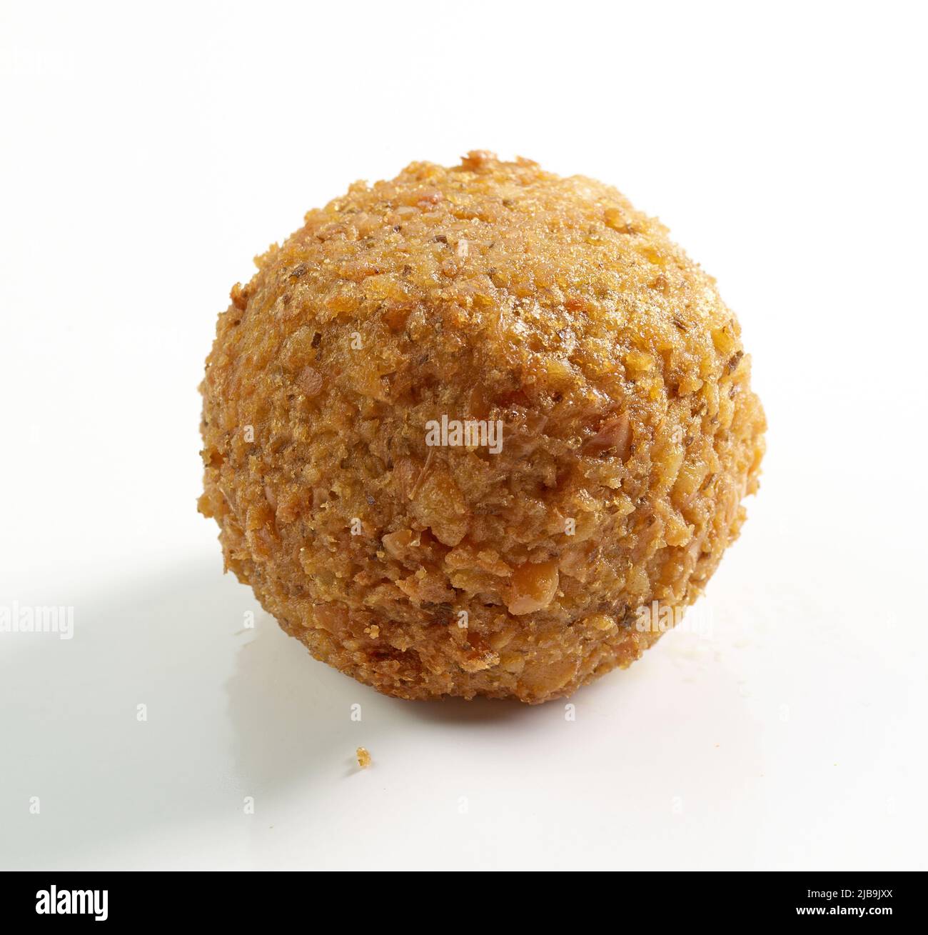 fried falafel ball on white background Stock Photo - Alamy