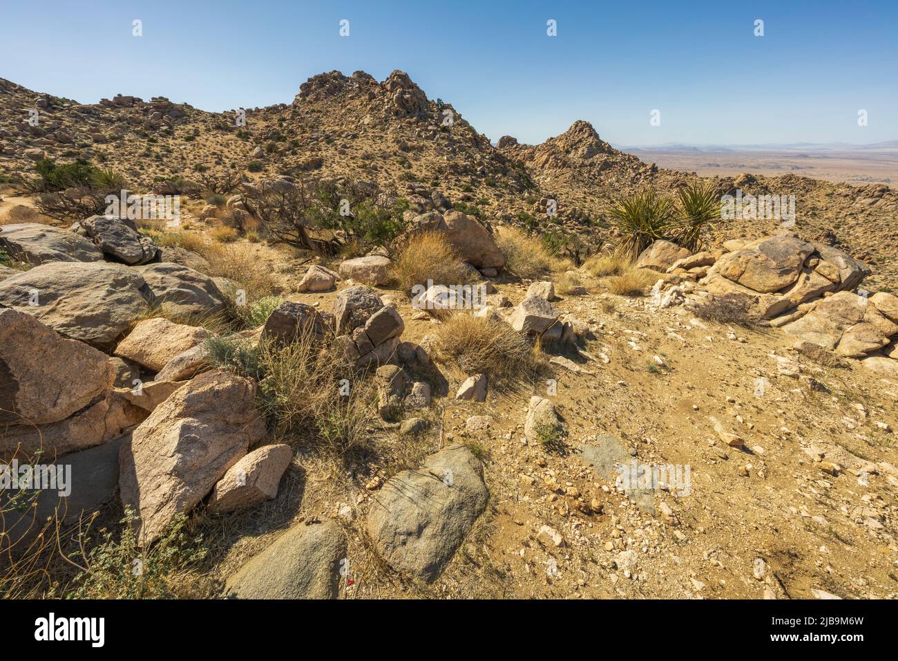 hiking the maze loop in joshua tree national park in california, usa ...