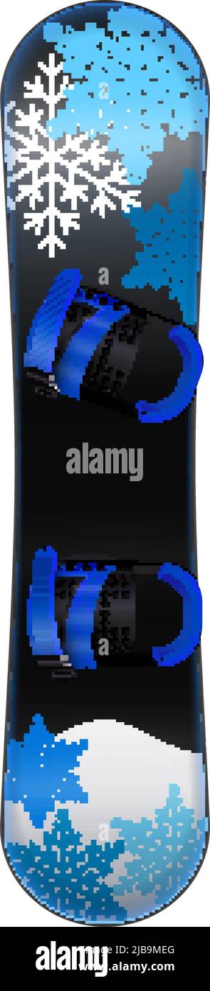 Ski snowboard equipment realistic composition with isolated image of ...