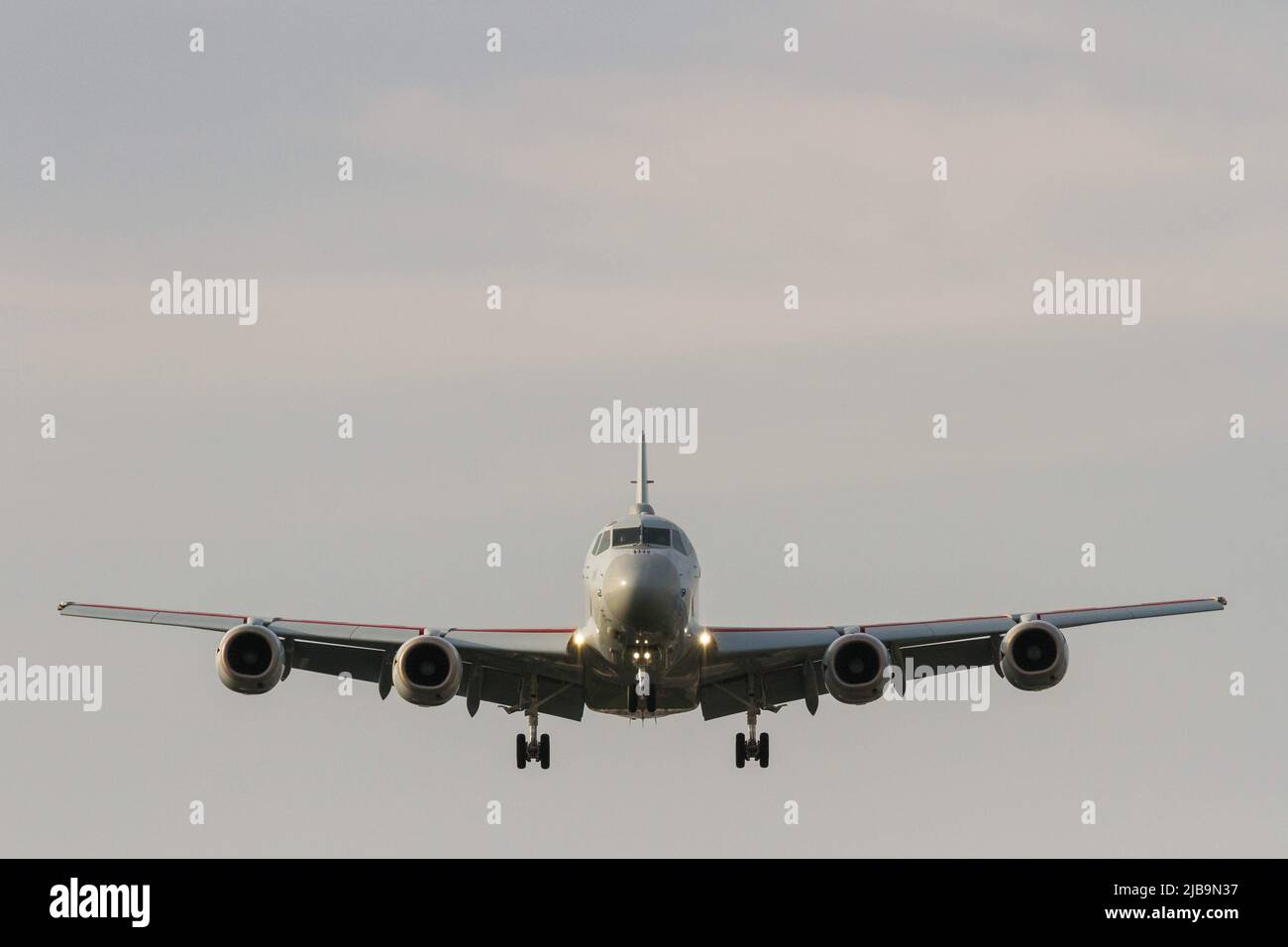 A Kawasaki P1 Maritime patrol aircraft with the Japanese Maritime Self ...