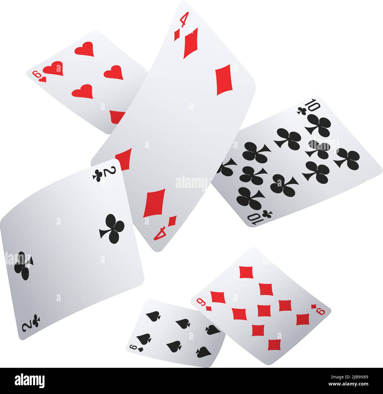 Falling Playing Cards