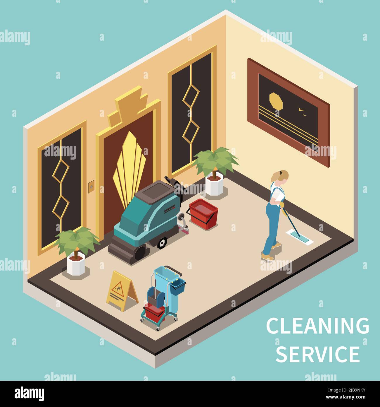Employee cleaning company in Stock Vector Images - Alamy