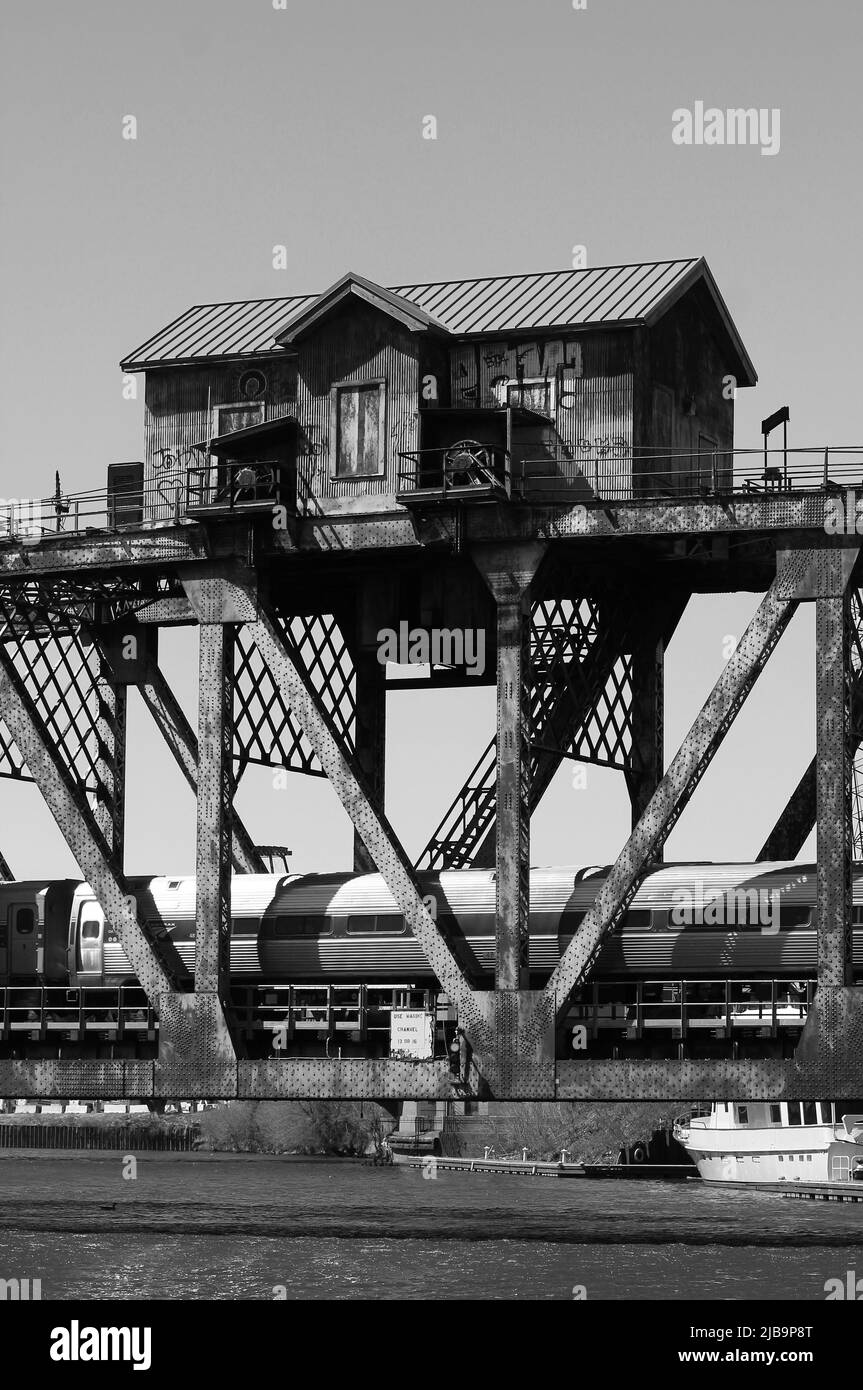 Riverfront canal Black and White Stock Photos & Images - Alamy