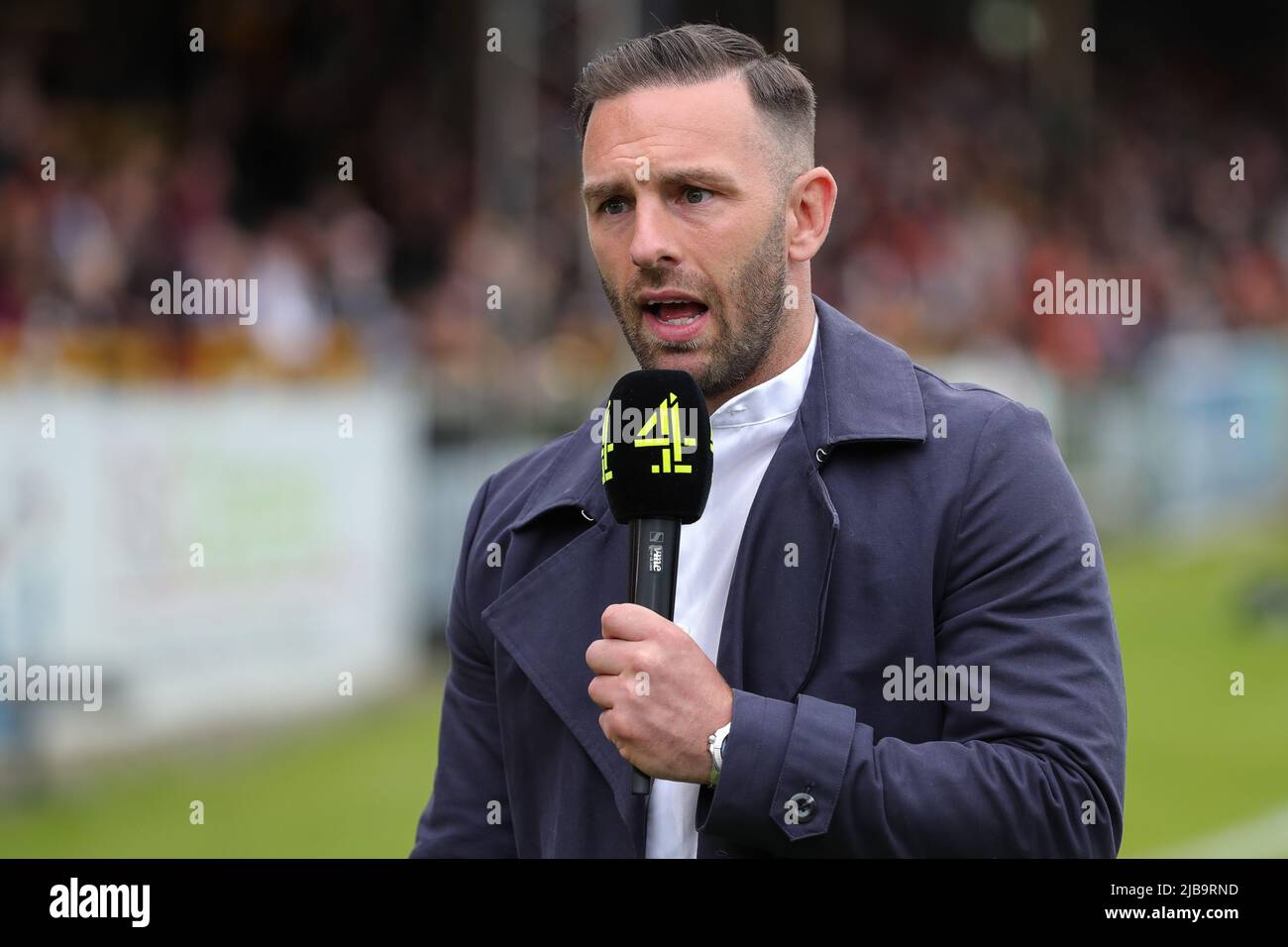 Hull FC rugby league player Luke Gale covering today’s game with ...