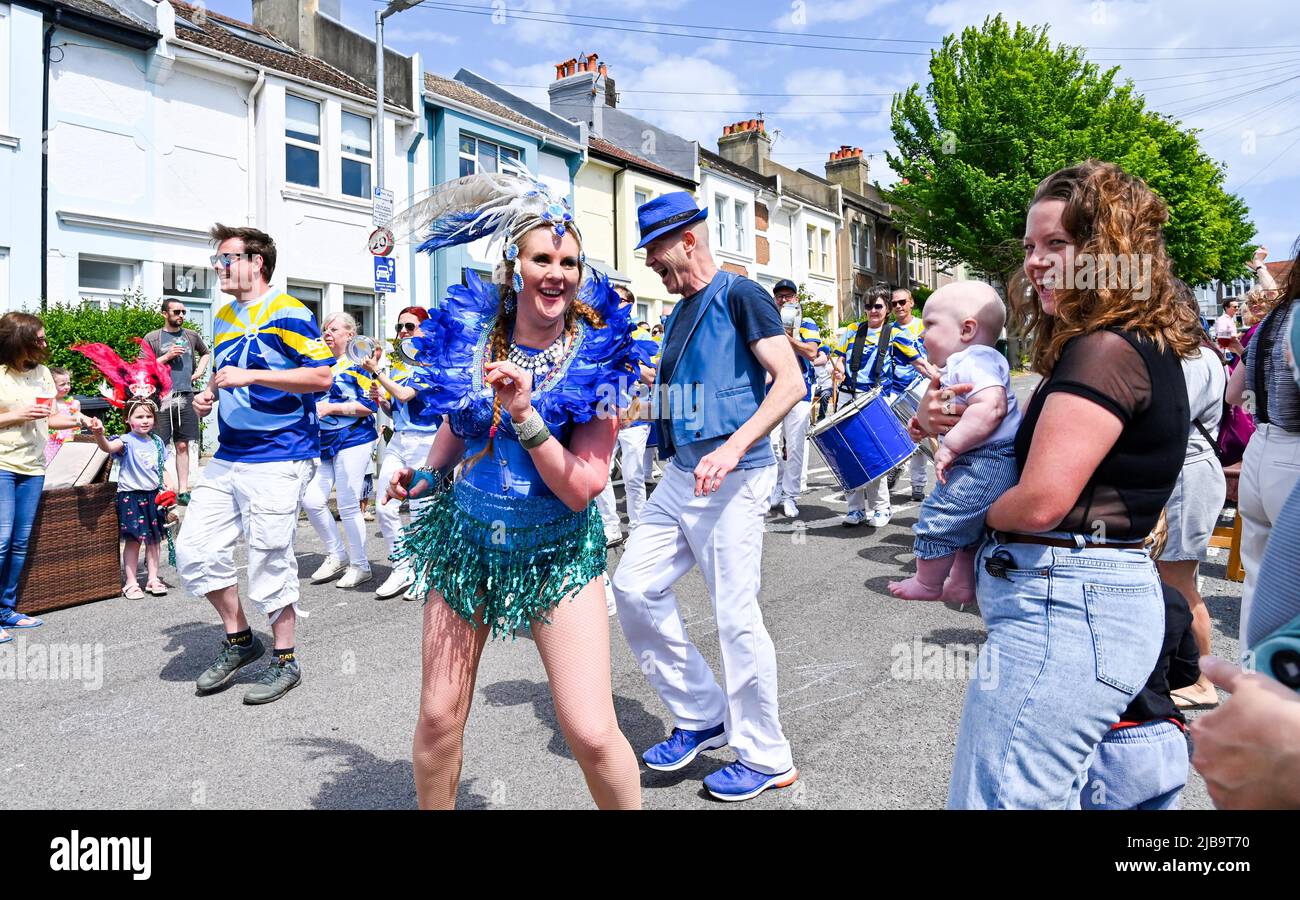 Brighton UK 4th June 2022 - Residents of Freshfield Street in Brighton ...