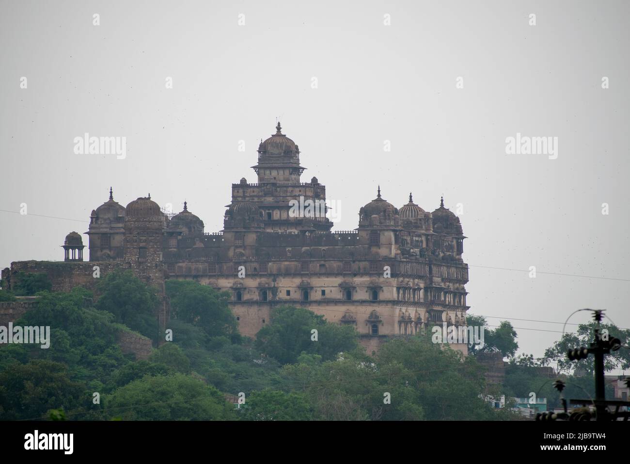 Indian castle in the middle of mountain Stock Photo - Alamy