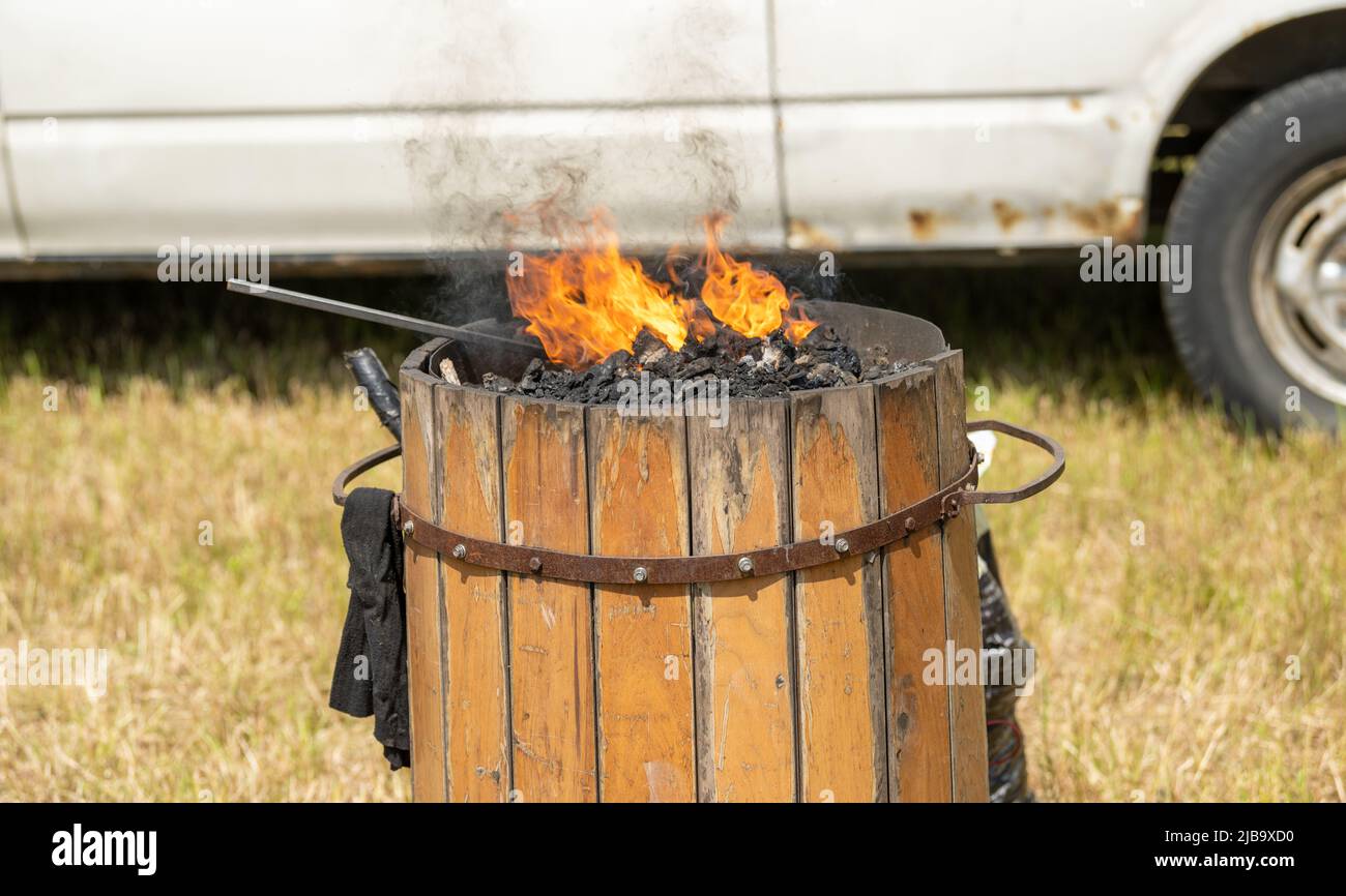 Blacksmiths mobile forge hi-res stock photography and images - Alamy