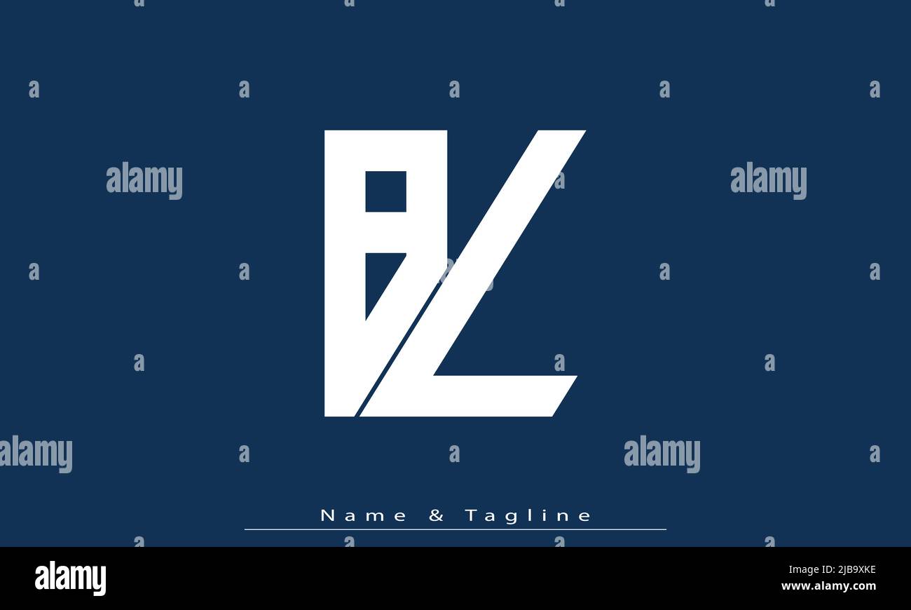 Alphabet letters Initials Monogram logo BL, LB Stock Vector Image & Art ...