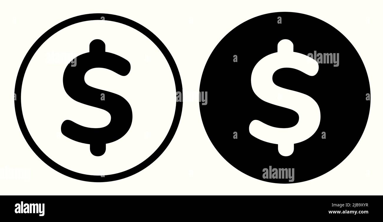 Money silhouette icon on Stock Vector Images - Alamy