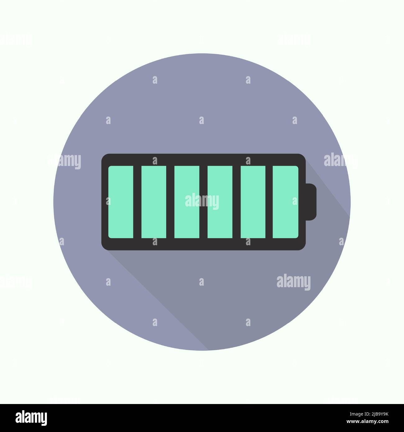 Simple battery icon minimalist Stock Vector Images - Alamy
