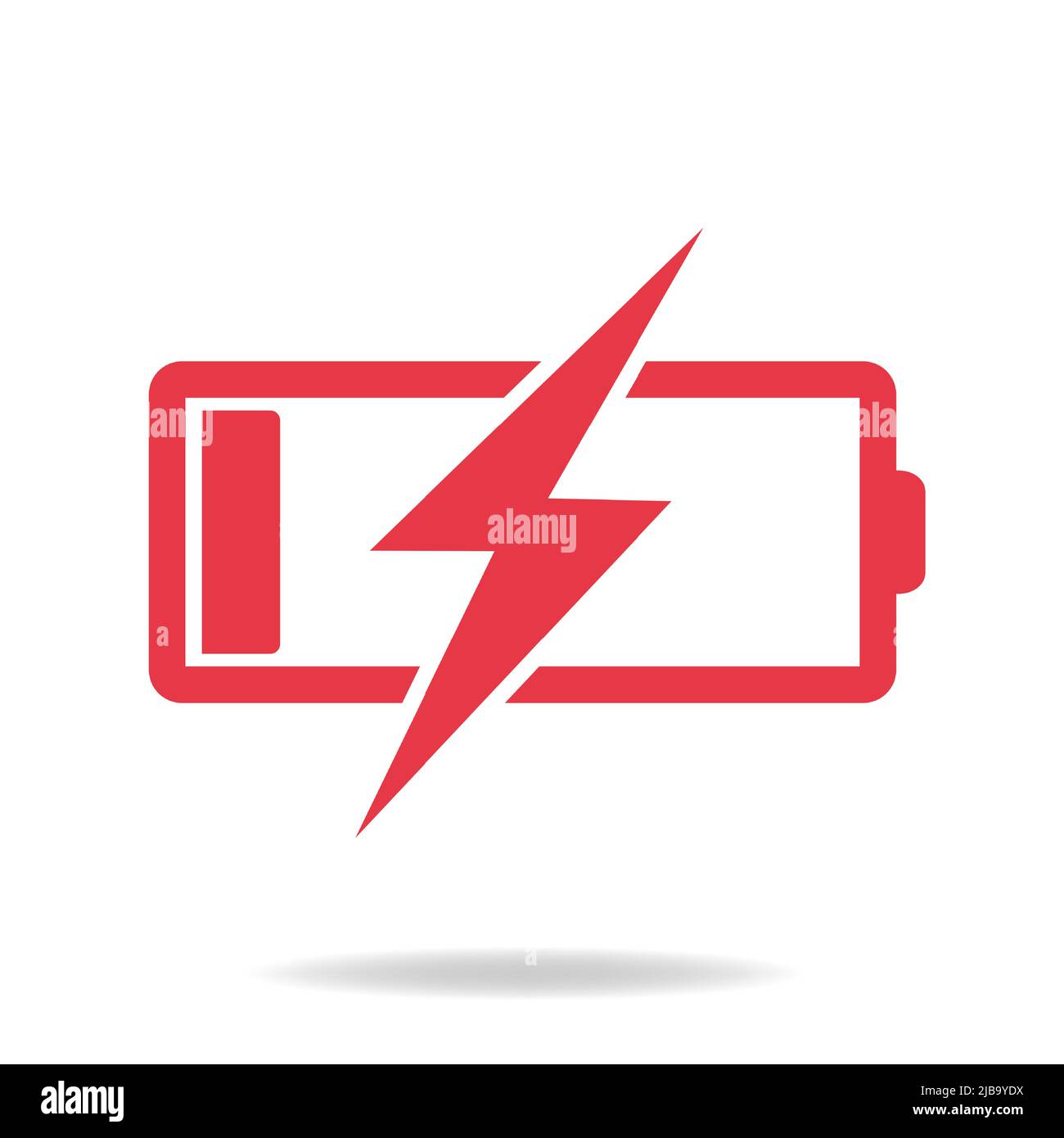 Battery charging icon isolated on white background. Battery charging ...