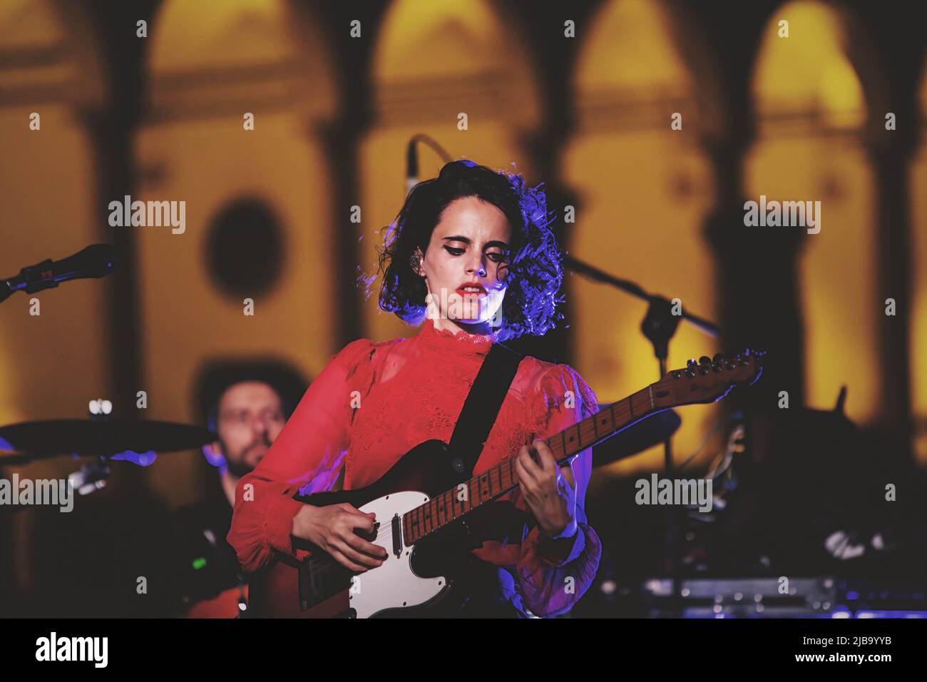 English singer-songwriter and guitarist, Anna Calvi performs live on ...