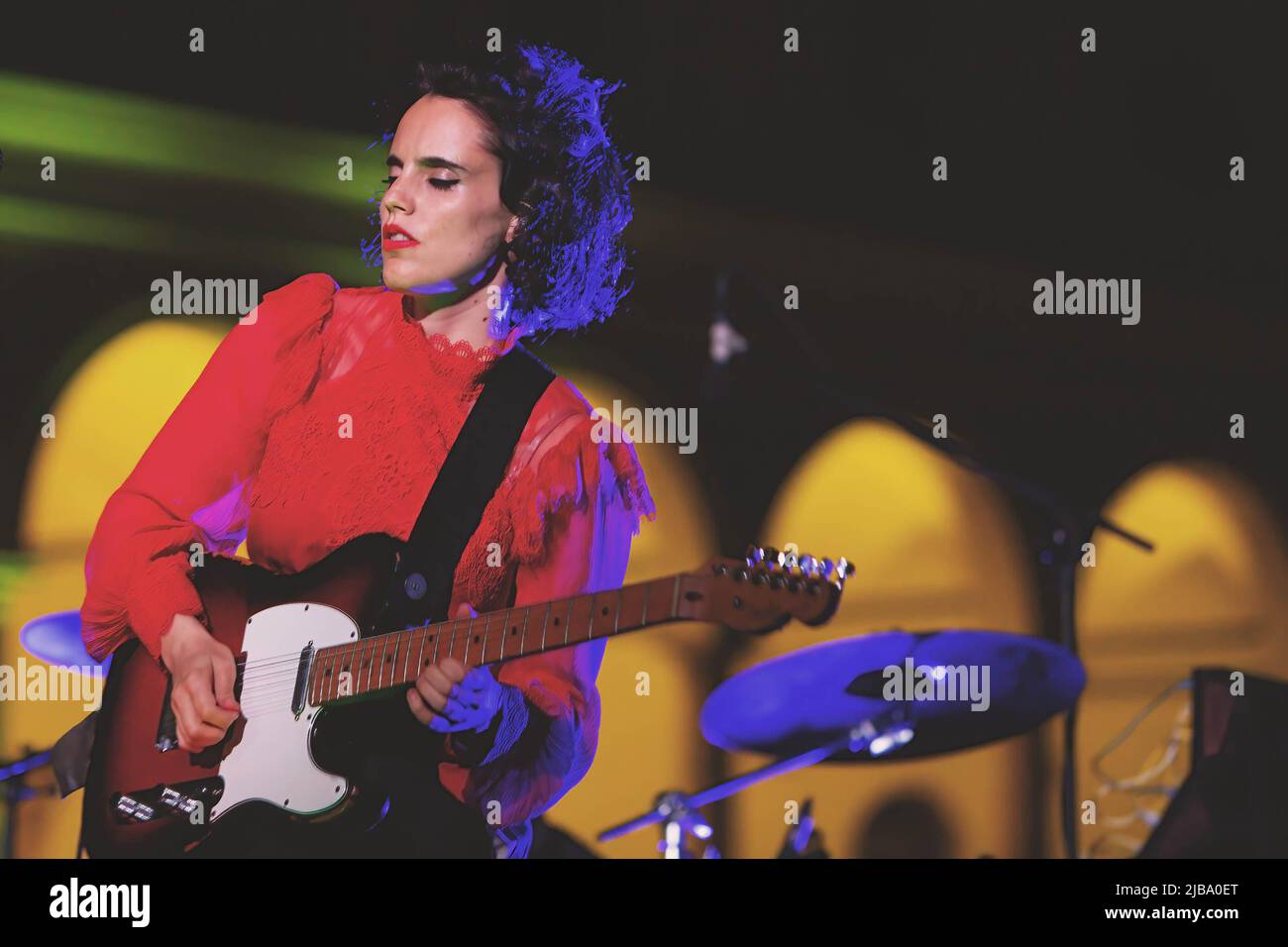English singer-songwriter and guitarist, Anna Calvi performs live on ...