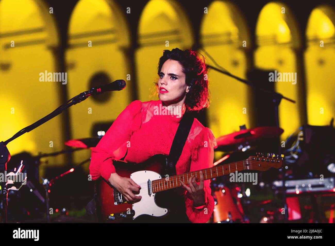English singer-songwriter and guitarist, Anna Calvi performs live on ...