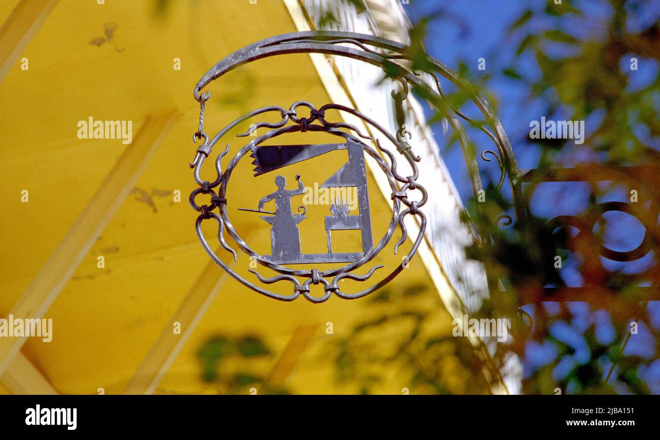 Representative shop sign by trade Stock Photo - Alamy